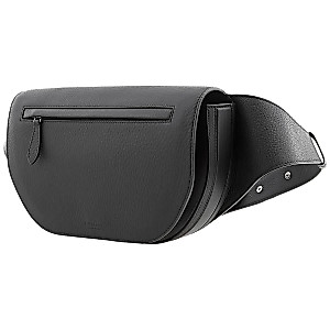Burberry Men's Black Leather Large Olympia Bum Bag