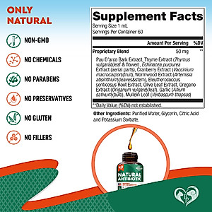 Natural Herbal Antibiotics for Cats and Dogs - Kennel Cough Relief & Urinary Tract Support - Cranberry UTI Treatment Pet Supplement - Respiratory & Cold Infection Medicine - Made in USA