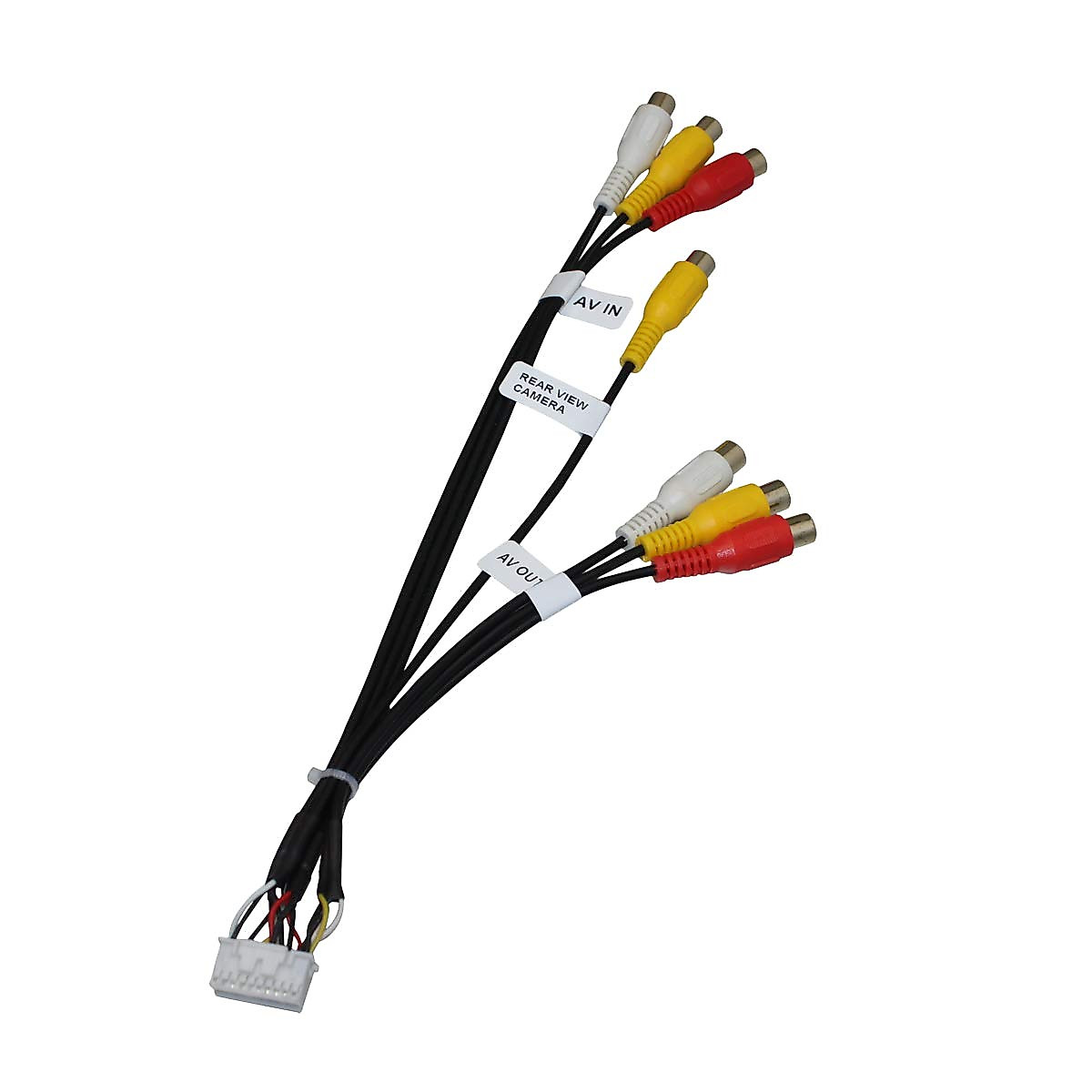 Yongjiangxia RCA Harness Compatible with Kenwood 20Pin 7 RCA Audio Video Input Output Rear View Camera in