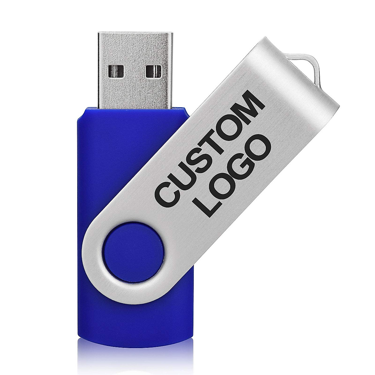 Custom Logo USB Flash Drives Thumb Drives Logo Personalized Flash Drive USB Drive Memory Stick Key Credit USB Drive - Bulk Flash Drives,Blue(16 GB, 20 Pieces)
