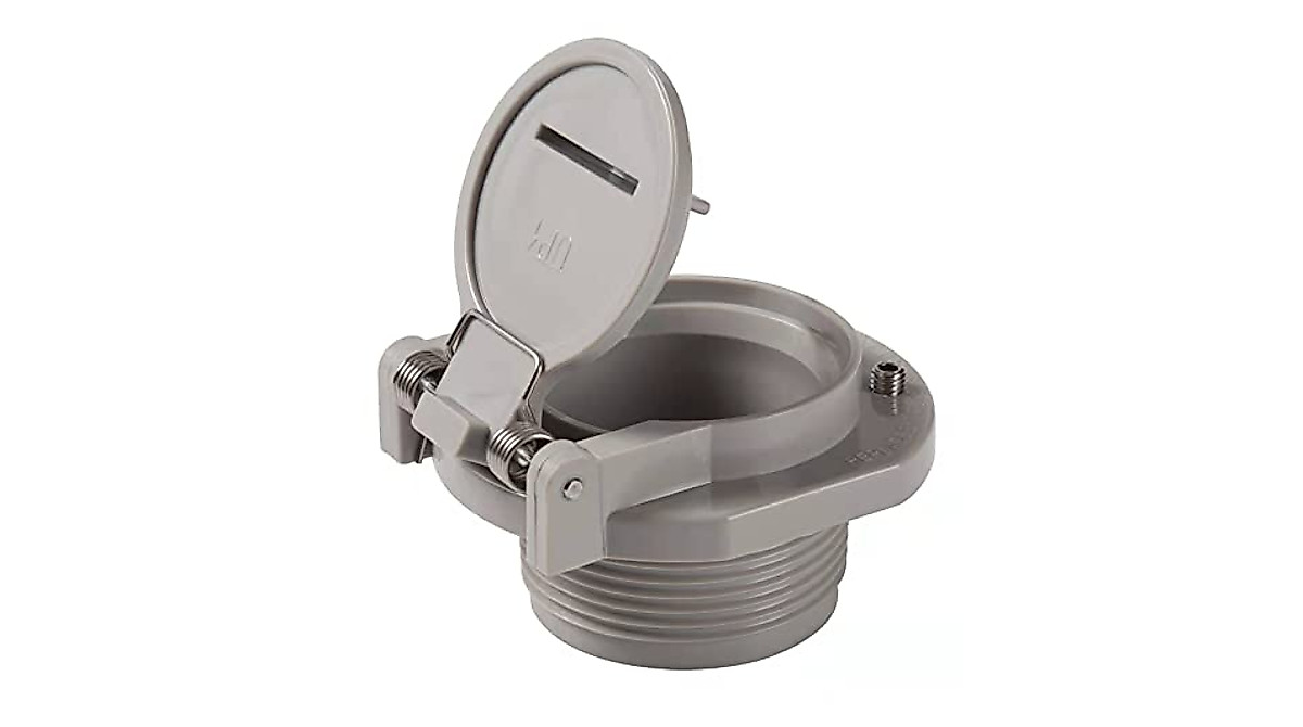ATIE Snap-Lock Pool Vacuum Fitting - Light Gray