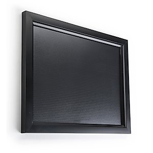 Displays2go Set of 10, Black Aluminum Picture Frames with Slide-in Design, Wall Mounted, Poster Holders for 8.5x11 Prints in Portrait or Landscape Orientations