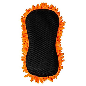 SCRUBIT Microfiber Car Wash Sponge - Non-Scratch Wash Mitt Microfibers for Cleaner Cars, Great for Everyday Cleaning - Automobile Cleaning Sponges Essential Part of Any Car Wash Kit - 2 Pack
