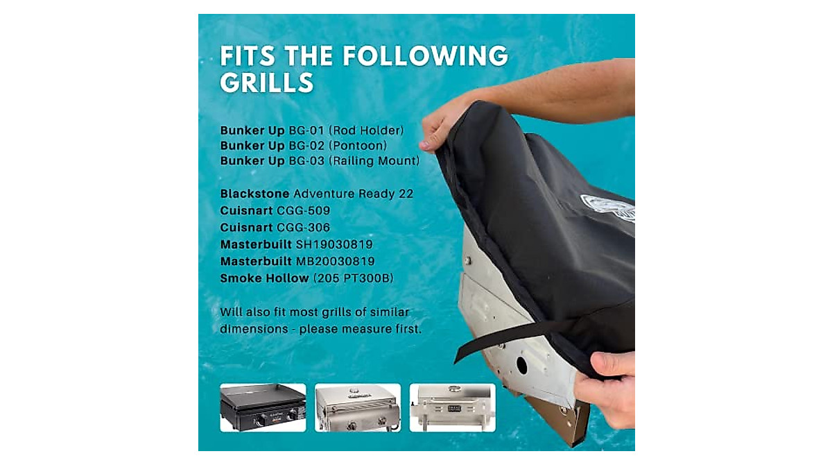 Heavy Duty Waterproof Barbeque Boat Grill Cover - Weather and Fade ...