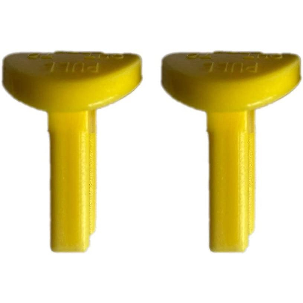 Yellow Safety Switch Key Compatible with Craftsman Radial Arm Jointer Band Drill Sears Table Saw, Sander, Band Saw, Drill Press Parts- Oval (5pcs-pack)