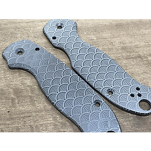 SEIGAIHA Zirconium Scales for Spyderco para 3
