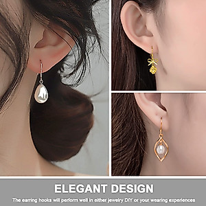 925 Sterling Mixed Earring Hooks 120 PCS/60 Pairs Hypoallergenic Ear Wires Fish Hooks for Jewelry Making, Jewelry Findings Parts with 120 PCS Rubber Earring Backs Stopper for DIY Earrings