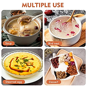 Glass Simmer Pot Thickened Glass Cooking Pot 350ml Glass Potpourri Simmer Pot Clear Pot Microwave Safe Saucepan for Soup Pasta Noodle Milk Food