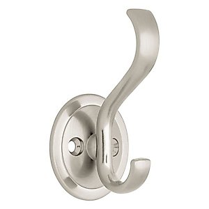 Franklin Brass Coat and Hat Hook with Round Base, Single