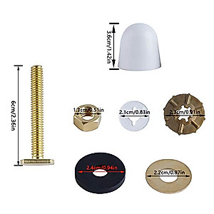 Hibbent Toilet Wax Ring Kit, Toilet Bowl Wax Ring with Brass Closet Bolts, Bolt Caps, PE Flange and Extra Retainers, Thick Wax Ring Gasket for Toilet Bowl- Gas, Odor and Watertight Seal