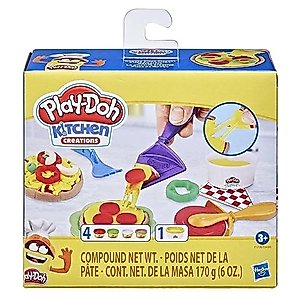 Play-Doh Kitchen Creations- Cheesy Pizza Playset for Kids 3 Years and Up, Non-Toxic