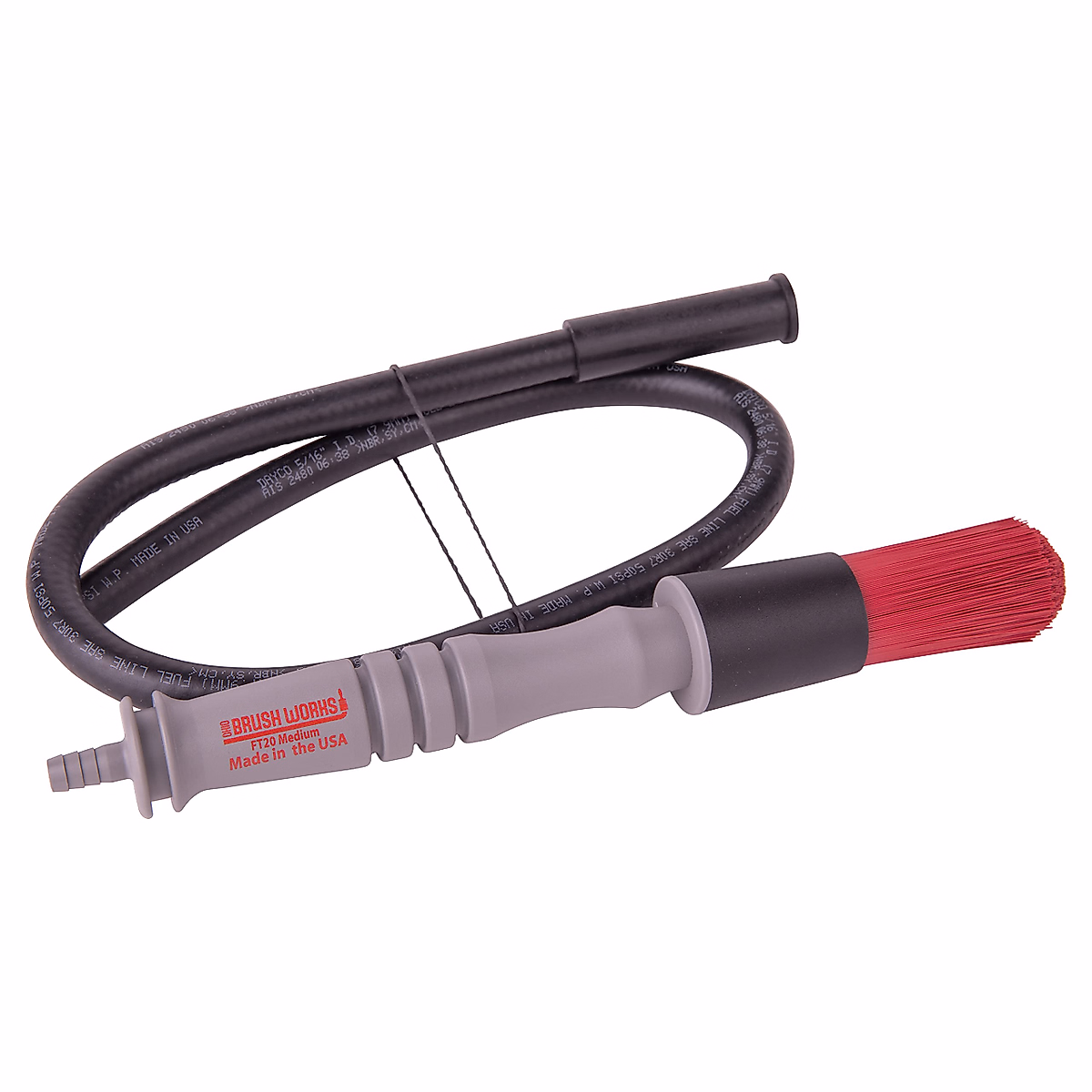 Ohio Brush Works, Flow-Through Brush, Handmade in the USA, Easy Grip, Polyester Filament (Medium Bristle)