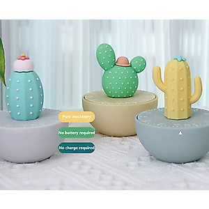 Ranvi Cute Cactus Shaped Time Manager 60 Minutes Mechanical Timer Kitchen Cooking Timer(Blue)