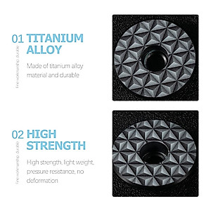 BESPORTBLE 2pcs Bike Bowl Cover Replaceable Headset Caps Aluminum Alloy Bike Headset Cover Professional Bike Stem Caps Decorative Bike Stem Caps Professional Bike Headset Cover Bike Accessory