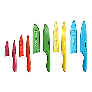 Cuisinart Advantage 10Pc Ceramic- Coated Knife Set