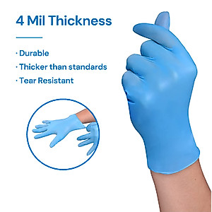 EDI Disposable Vinyl Gloves Large, 100 pcs (Blue)
