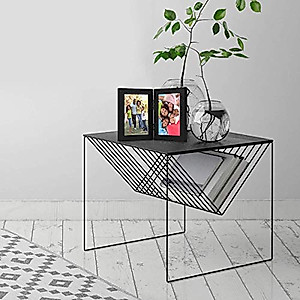 Americanflat Hinged 5x7 Picture Frame in Black - Double Picture Frame with Engineered Wood and Shatter Resistant Glass for Tabletop Display (Pack of 2)