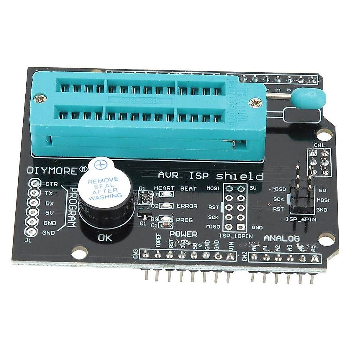 1 Pcs Programmer Expansion Board, AVR ISP Shield Burning Burn Bootloader Programmer for R3 Expansion Board