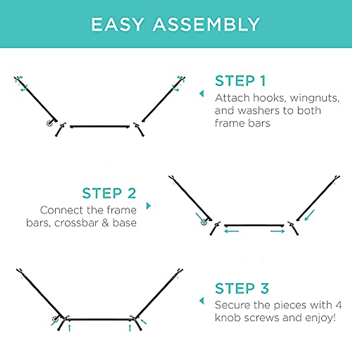 Best Choice Products Portable Heavy-Duty 9ft Steel Hammock Stand w/Built-in Wheel, Carrying Case, Weather-Resistant Finish, 450lb Capacity
