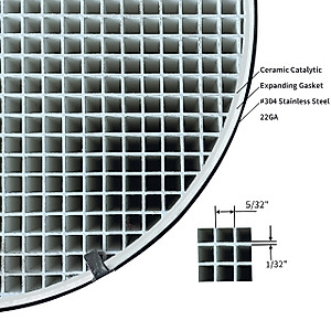 Wood Stove Catalytic Combustor, 6" Round Ceramic Catalytic Combustor Replacement for Dutchwest & Englander & Dovre Wood Burning Stoves