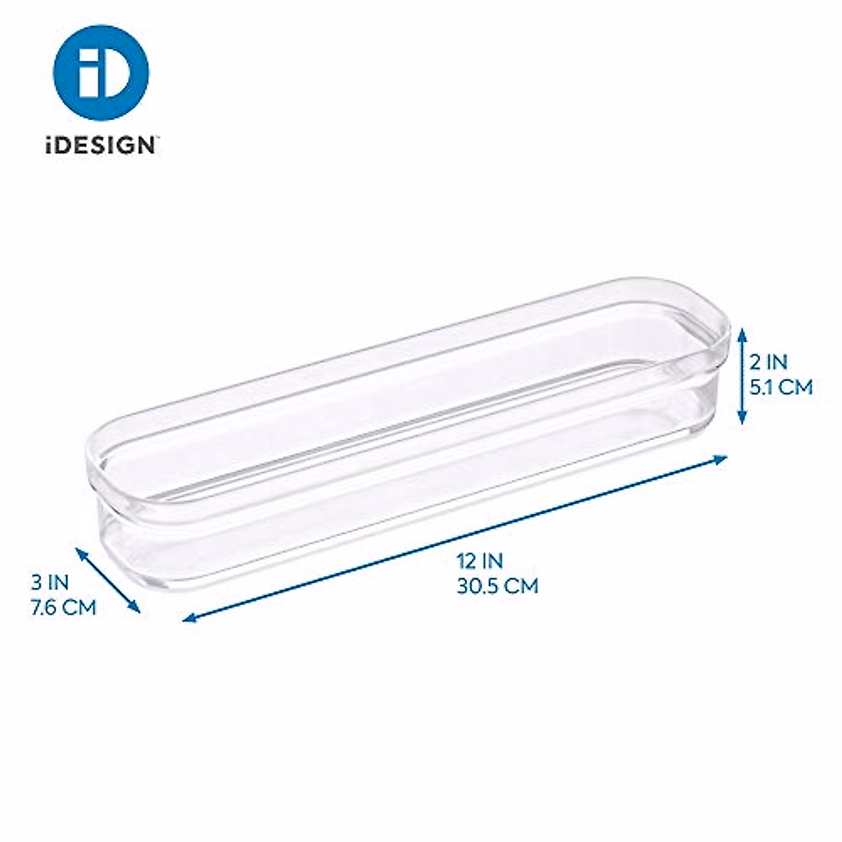 iDesign Crisp Drawer Organizer, Clear