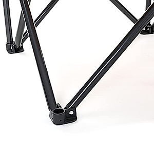 ARROWHEAD OUTDOOR Portable Folding Camping Quad Chair w/ 4-Can Cooler, Cup-Holder, Heavy-Duty Carrying Bag, Padded Armrests, Supports up to 330lbs