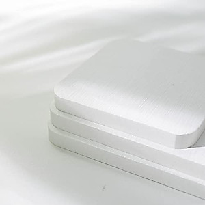 NiuYichee Set of 4 Water Absorbent Diatomite Coasters, Diatomaceous Earth Kitchen Soap Dish, Bathroom Trays, Water Absorbing Stone Used for Hand Soaps & Plants & Toiletries in The Modern Home