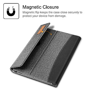 Fintie Case for Samsung Galaxy Tab S6 10.5" 2019 (Model SM-T860/T865/T867), [Supports S Pen Wireless Charging] Multiple Angle Portfolio Business Cover with Pocket Auto Sleep/Wake, Gray