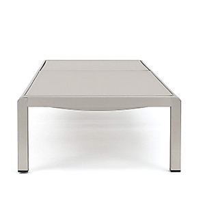 Christopher Knight Home Cape Coral Gray Outdoor Mesh Chaise Lounges, 2-Pcs Set, Gray