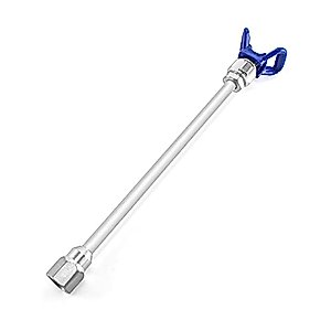 QWORK Airless Paint Spray Gun, Extension Pole Rod & Nozzle Tip Guard Protector, 11 Inch Universal Replacement Tool for Airless Sprayer Paint Spray Guns