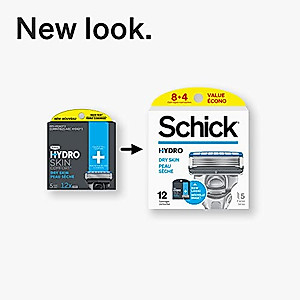 Schick Hydro 5 Sense Hydrate Razor Refills for Men, 12 Count (Pack of 1)