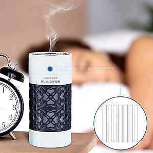 60 Pieces 2.75 X 0.31 Inch Car Diffuser Sponges Refill Sticks Humidifier Filter Replacement Wick Absorbent Sponge Sticks for Mini Car Office Bedroom Humidifier Ultrasonic Aroma Diffuser