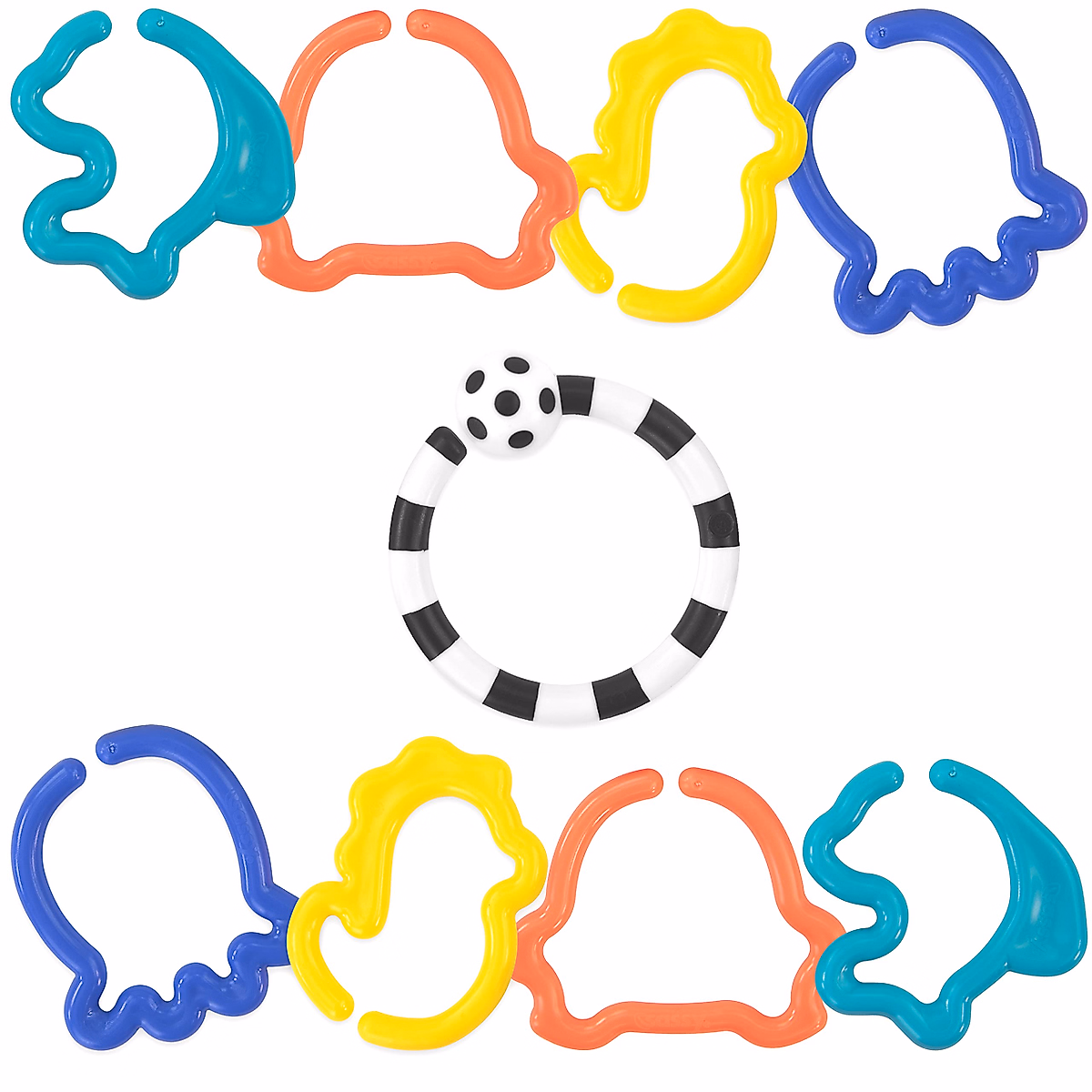 Sassy Eco Ocean Link O’ Lots | Made Green with Plant-Based Plastic | 0+ Months