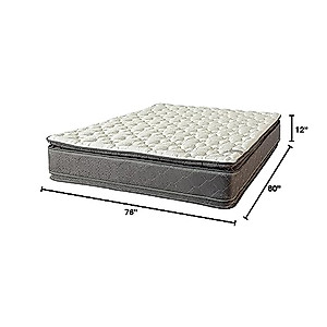 Nutan, 12-Inch Euro Top Firm Foam Encased Mattress/Orthopedic Support for A Restful Night, King