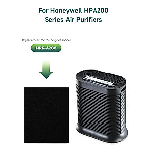 6-Pack Prefilter A for Honeywell HPA200 Series Air Purifiers, HRF-A200 Carbon Pre Filter, Thickened to 1/4 Inch