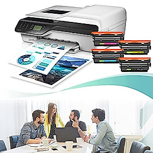 GREENBOX Compatible Toner Cartridge Replacement for HP 656X CF460X CF461X CF462X CF463X for Color Enterprise M652dn M652n M653dh M653dn M653x Printer (1 Black 1 Cyan 1 Magenta 1 Yellow)