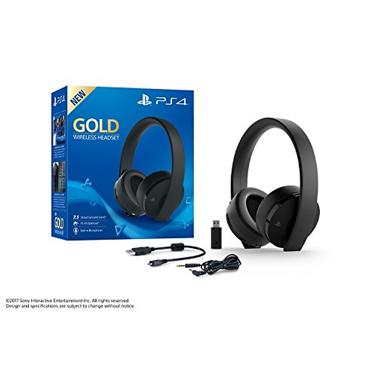 PlayStation 4 Gold Wireless Headset [Black]