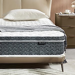 Ablyea Full Mattress 10 Inch Mattress Full Size - Memory Foam & Individually Pocket Coils Springs | Pressure Relief | Motion Isolation, Edge Support | CertiPUR-US Certified | Medium Firm