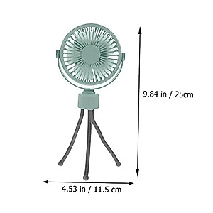 CRAFTHROU Small Table Fan 1 Set Deformation Folding Fan Protable Fan USB Rechargeable Fan Portable Mini Fan Vintage Desk Fan Silent Table Fan Multi-function Fan Cooling Fan Small Fan Pp