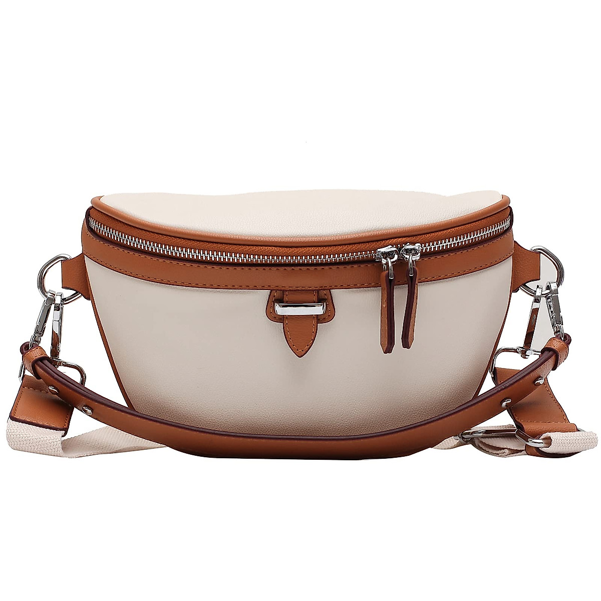 Fashion Crossbody Bag Purses and Handbags for Women PU Leather Shoulder Messenger Bags (Coffee)