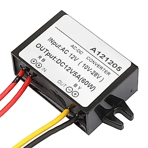 Ac to Dc Converter 12v, Step Down Converter Ac 10-28v to Dc 12v, Ac to Dc Converter Module, 3a 5a Step Down Converter Power Supply Module(5A)