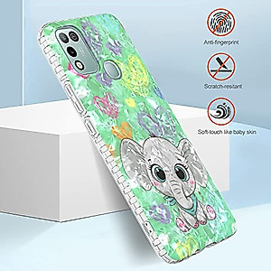 SHUIZONG for Infinix HOT 11 Play 10 Play 9 Play Flowers Case Slim TPU + IMD Silicone Shockproof Protective Case Back Cover for Infinix HOT 11 Play Hot 10 Play Hot 9 Play (1,Infinix HOT 11 Play)