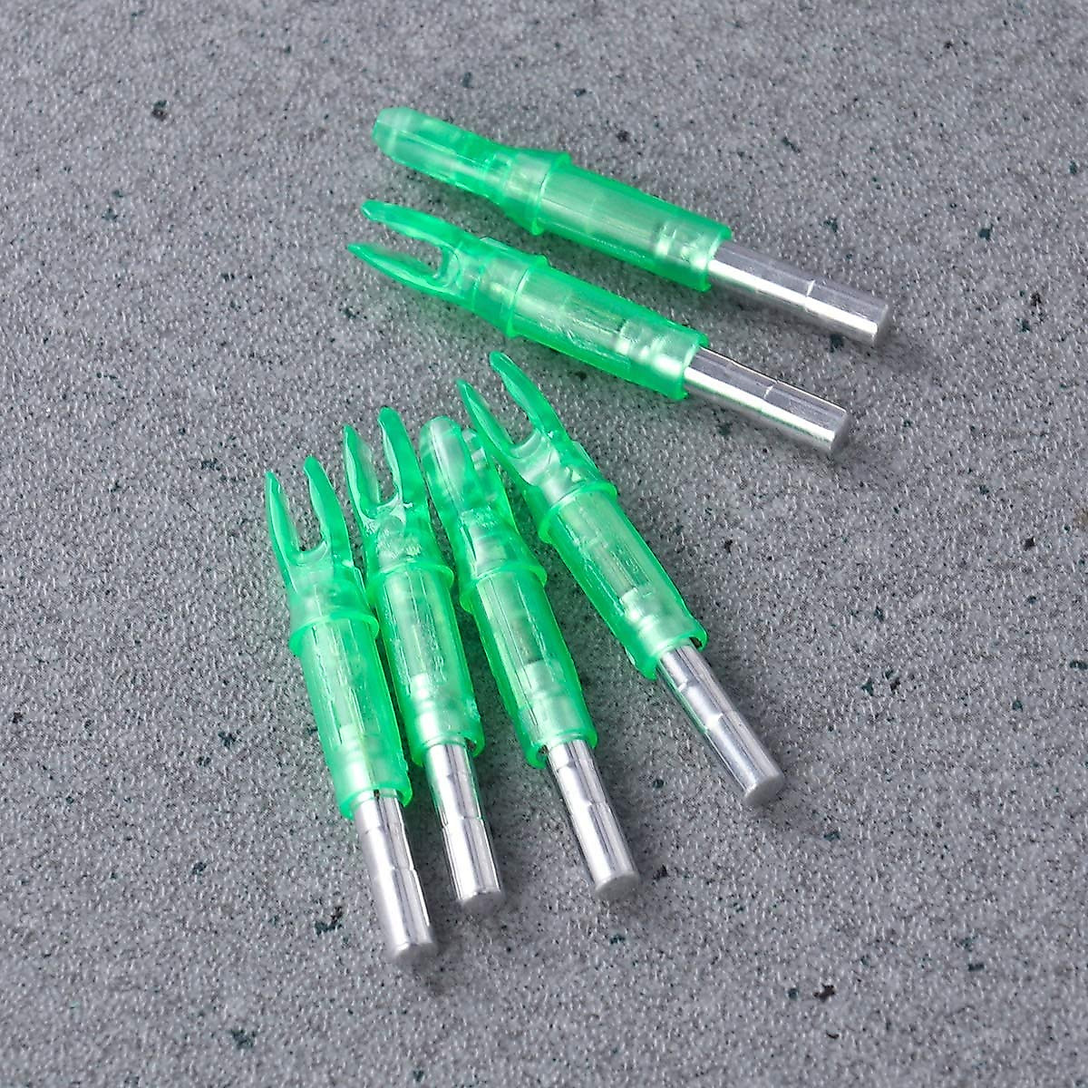 SGerste Lighted Archery LED Arrow Nocks Hunting Internal Arrow Nocks Nocks Tails Fit 6.2mm Arrow Shaft 6pcs
