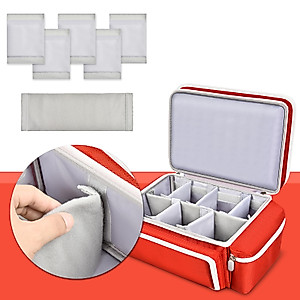 Large Medicine Organizer Bag Box - Empty First Aid Kits Bags for Emergency. Pill Bottle Storage Container, Medical Supplies Case for Home, Travel, Outdoor, Office, Car, Camping, Hiking, Boating