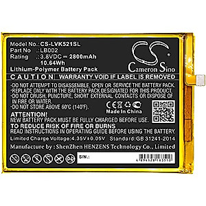 FYIOGXG Replacment Battery for K520, K520T Pro, PABX0000CN, PABX0001CN, PABX0002CN, PABX0003CN, S5 2800mAh / 10.64Wh