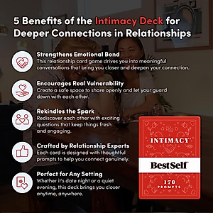 Couples Game Deck by BestSelf ― 150 Engaging Conversation Starters for Couples to Strengthen Their Relationship, Romance, Trust & Openness ― Best Couples Gifts and Couple Game