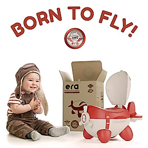 Airplane Kids Potty Training Seat for Boys & Girls Toddlers - Cute Baby Potty Chair Toilet by era biosmart technologies