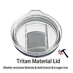 20 oz Tumbler with Lid 8/18 SS - Insulated Cup, Dishwasher Safe & Spill Proof Coffee Mug, Metal Hot Cold Small Car Water Cup, Mens Durable Design -Camping, Gyms,Studying - Easy Clean - Gray