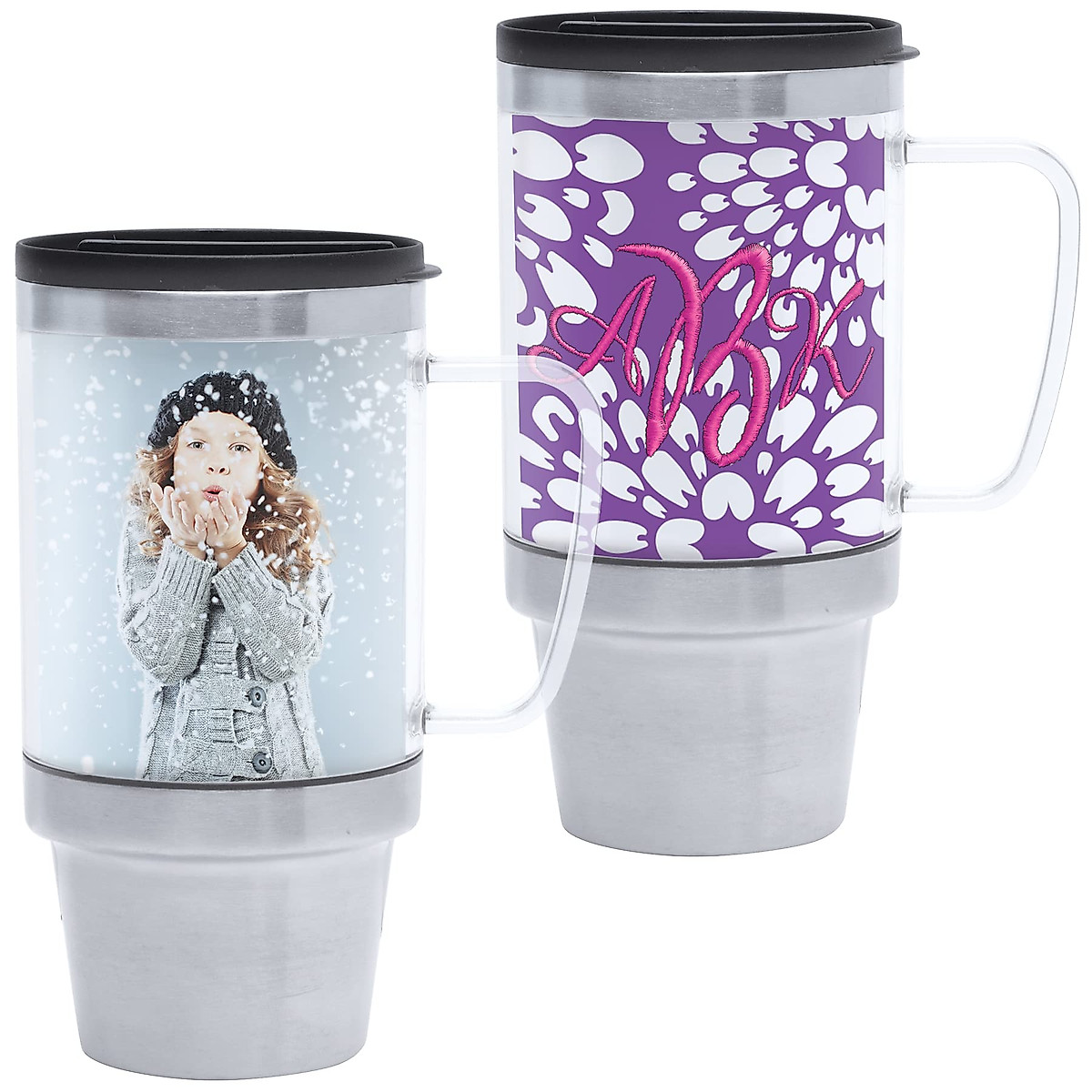 Thermo-Temp 16 oz. Stainless Steel Photo Travel Mug