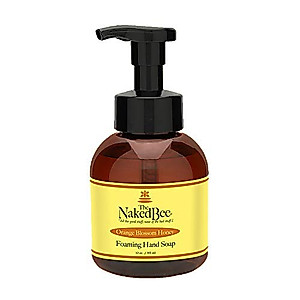 The Naked Bee Orange Blossom Honey Foam Soap (12 oz) Liquid Foaming Hand Soap - Mild Cleanser to Reduce Dryness - Gentle Foam for Clean and Soft Hands